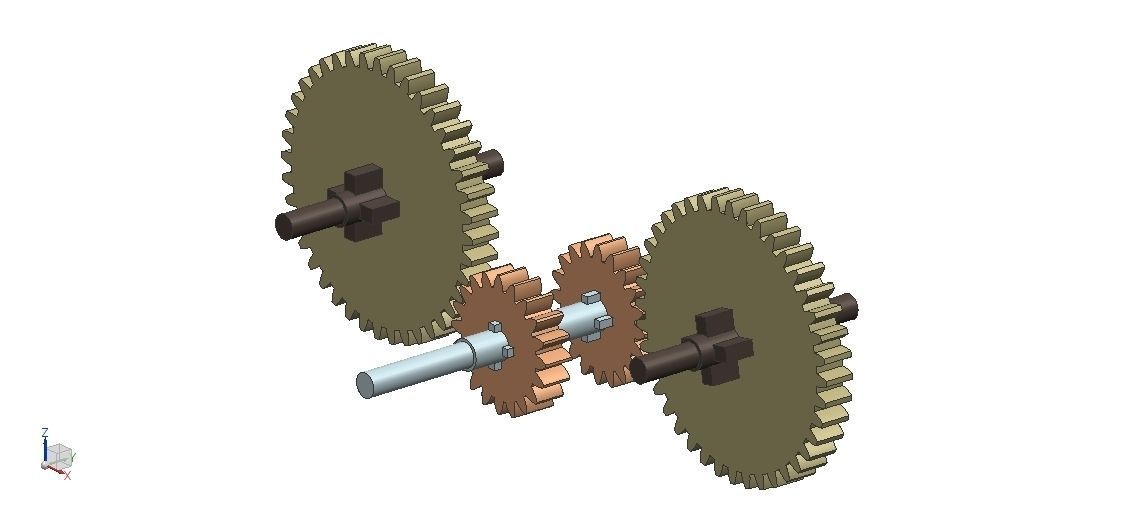 simple gear box free 3D model | CGTrader
