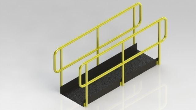 Handrail industrial model 3 free 3D Model - CGTrader.com