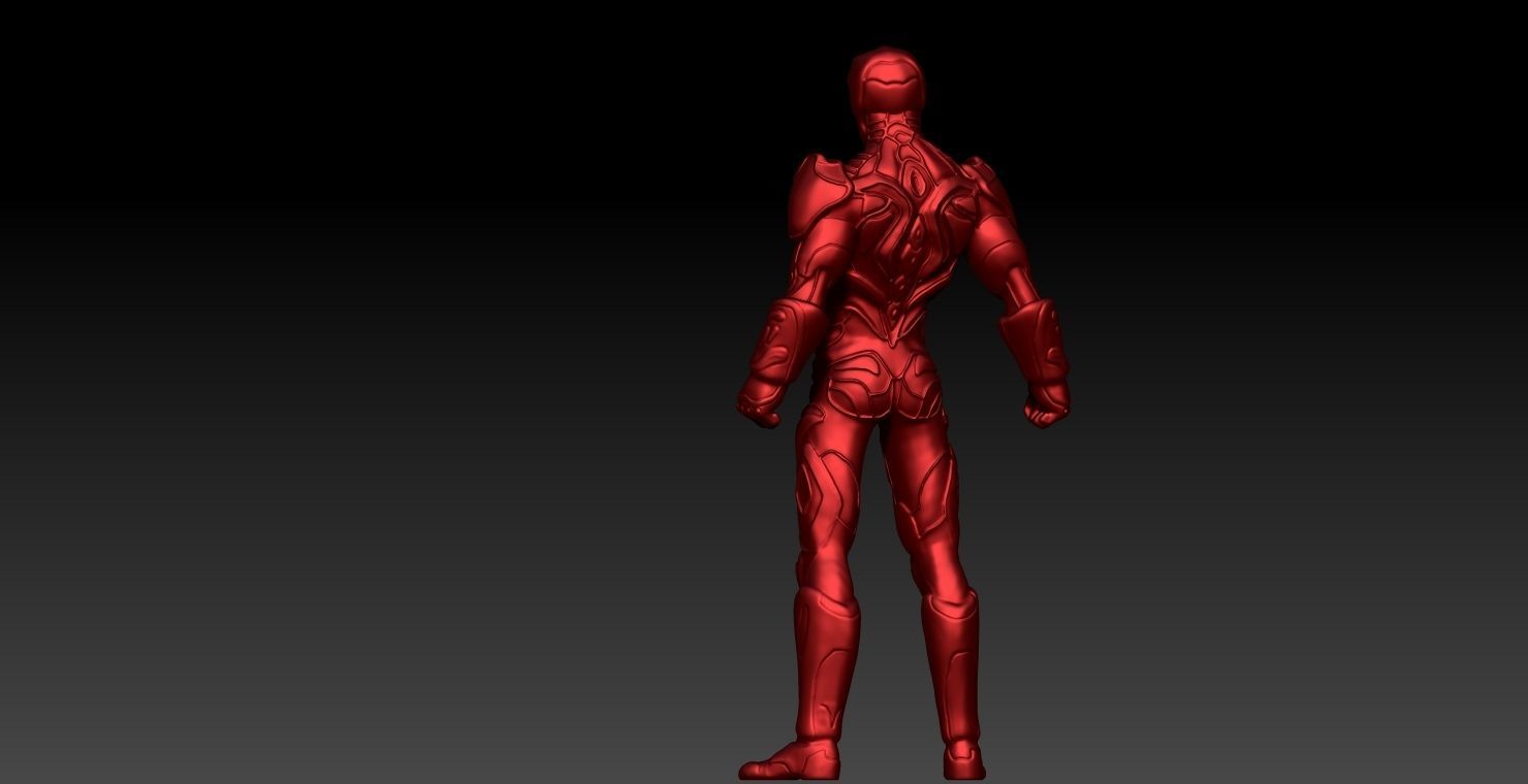 Power Ranger Red Ranger 250mm 3d print free 3D model 3D printable ...