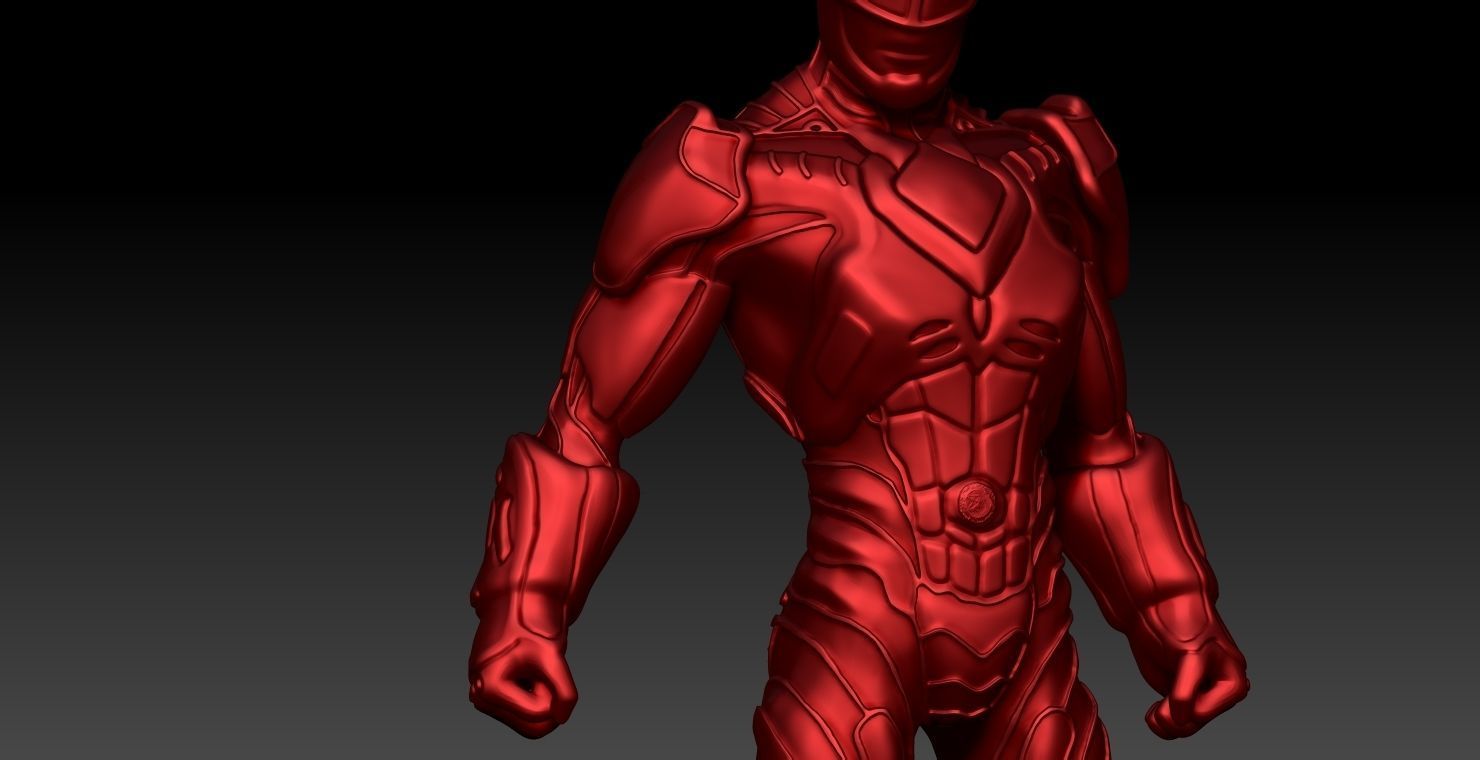 Power Ranger Red Ranger 250mm 3d print free 3D model 3D printable ...
