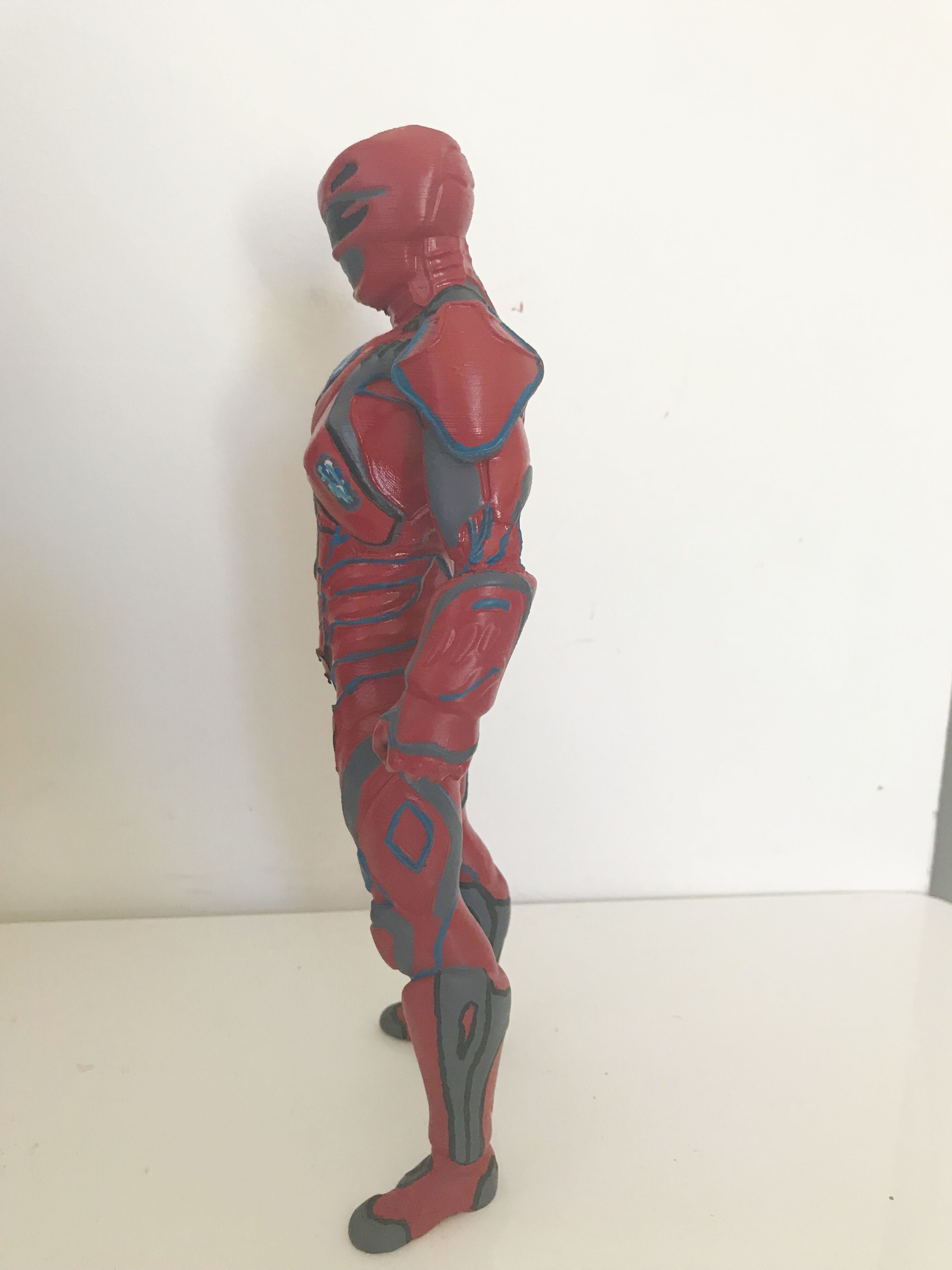 Power Ranger Red Ranger 250mm 3d print free 3D model 3D printable ...