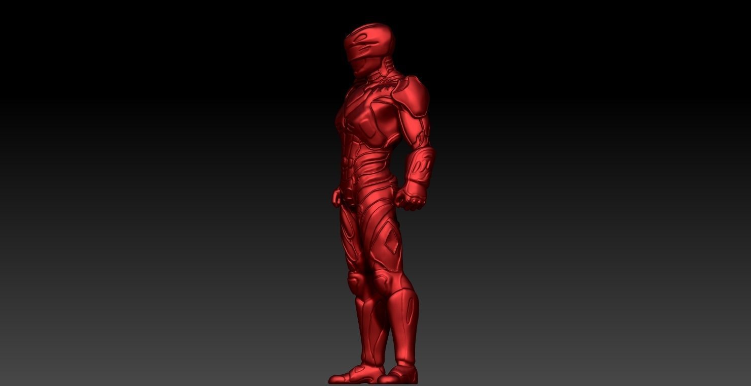 Power Ranger Red Ranger 250mm 3d print free 3D model 3D printable ...