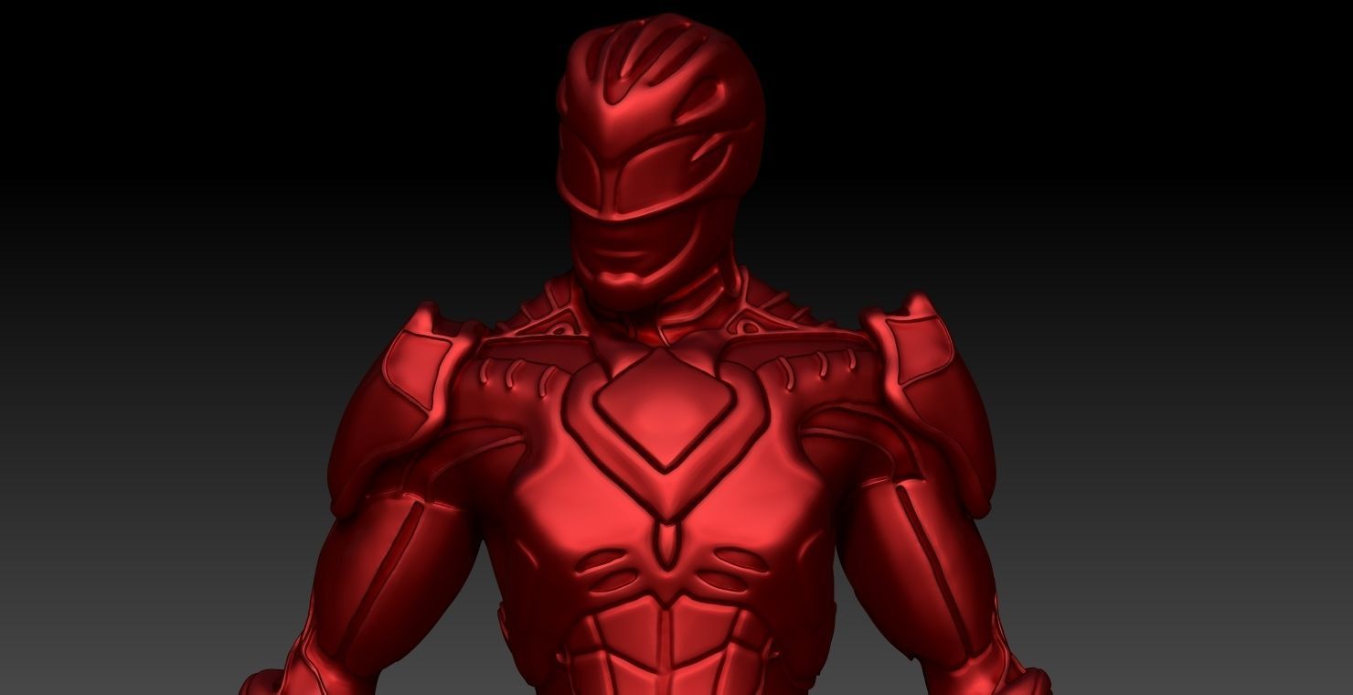 Power Ranger Red Ranger 250mm 3d print free 3D model 3D printable ...