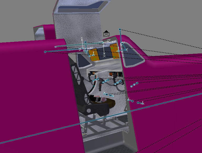 Rigged Retro Space Fighter 3D model rigged | CGTrader