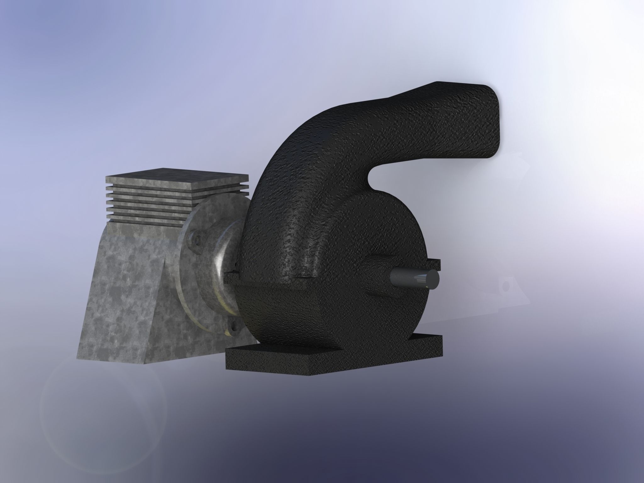 Blower assembly free 3D model | CGTrader