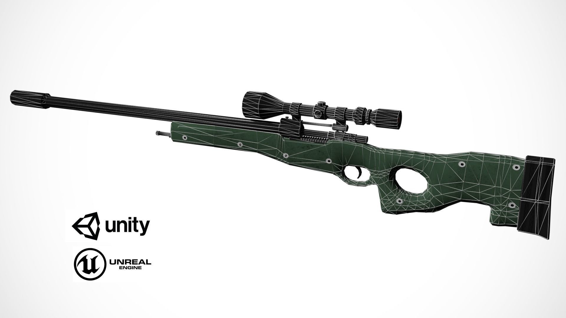 3D model Sniper rifle AWP | CGTrader