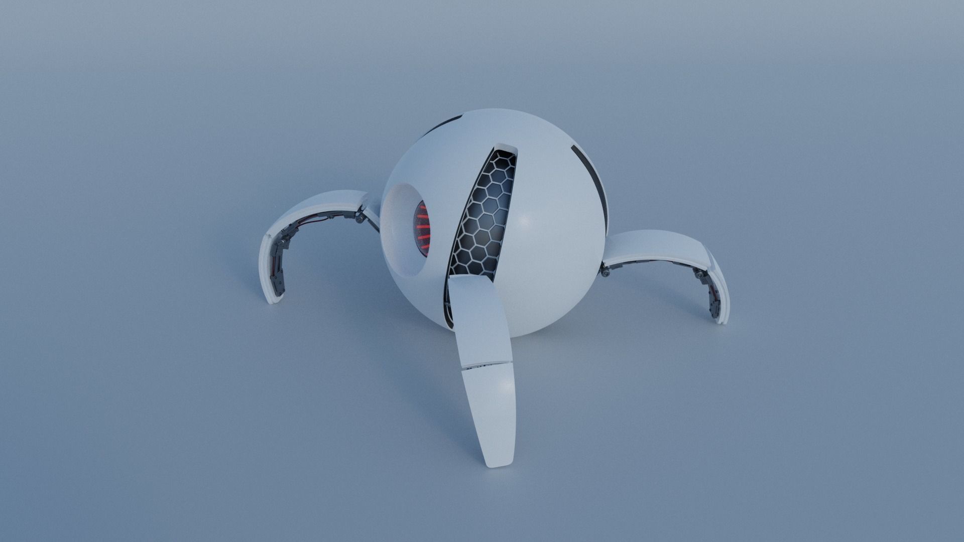 Recon sci-fi bug robot 3D model rigged | CGTrader