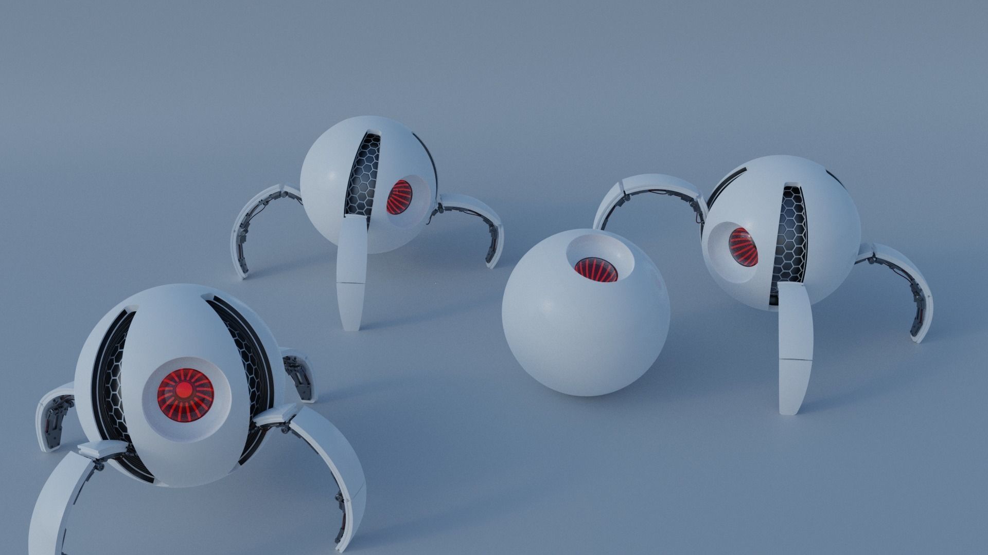 Recon sci-fi bug robot 3D model rigged | CGTrader