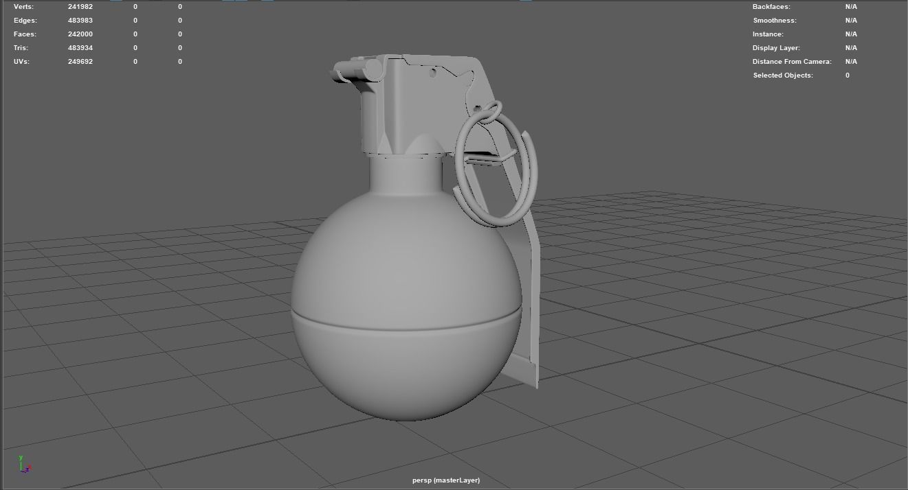 3D model Grenade Hand Practice - M69 VR / AR / low-poly | CGTrader