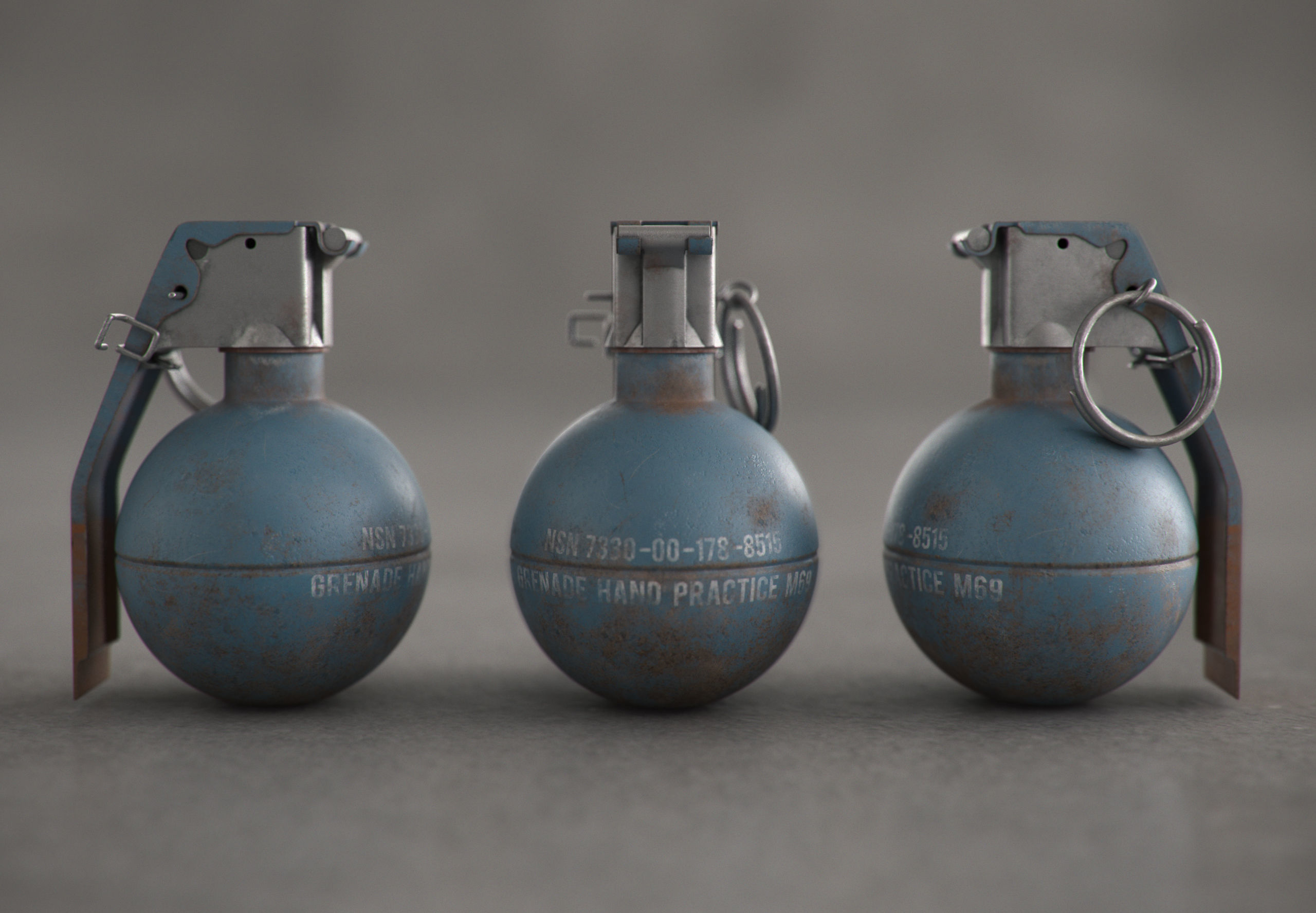3D model Grenade Hand Practice - M69 VR / AR / low-poly | CGTrader