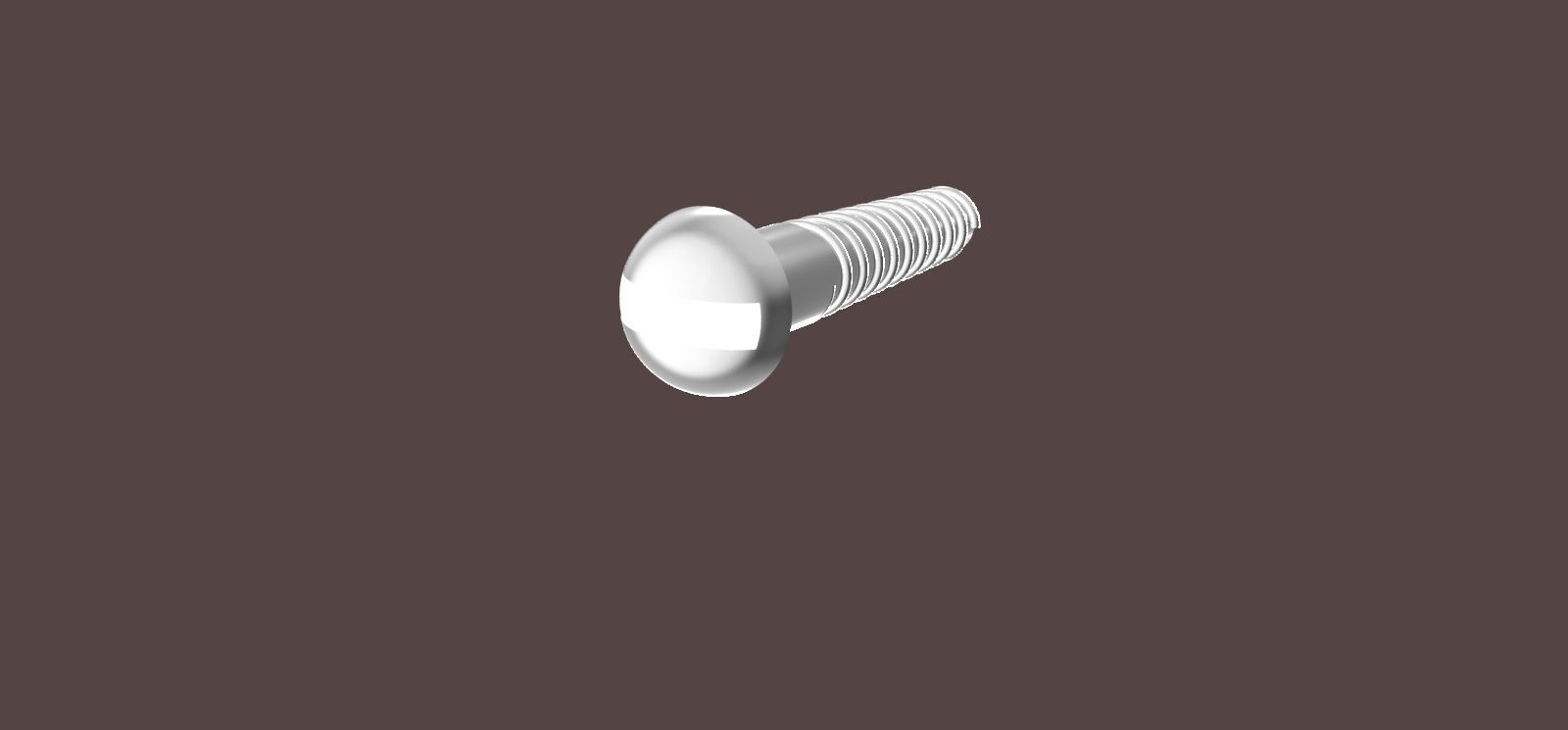 wood screw free 3D model | CGTrader