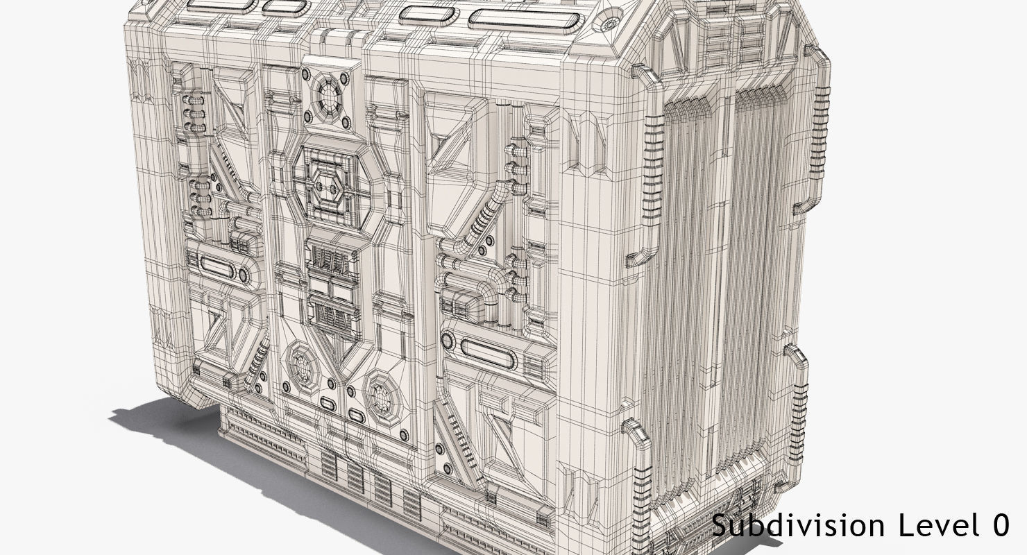 Sci Fi Generator 3D model | CGTrader