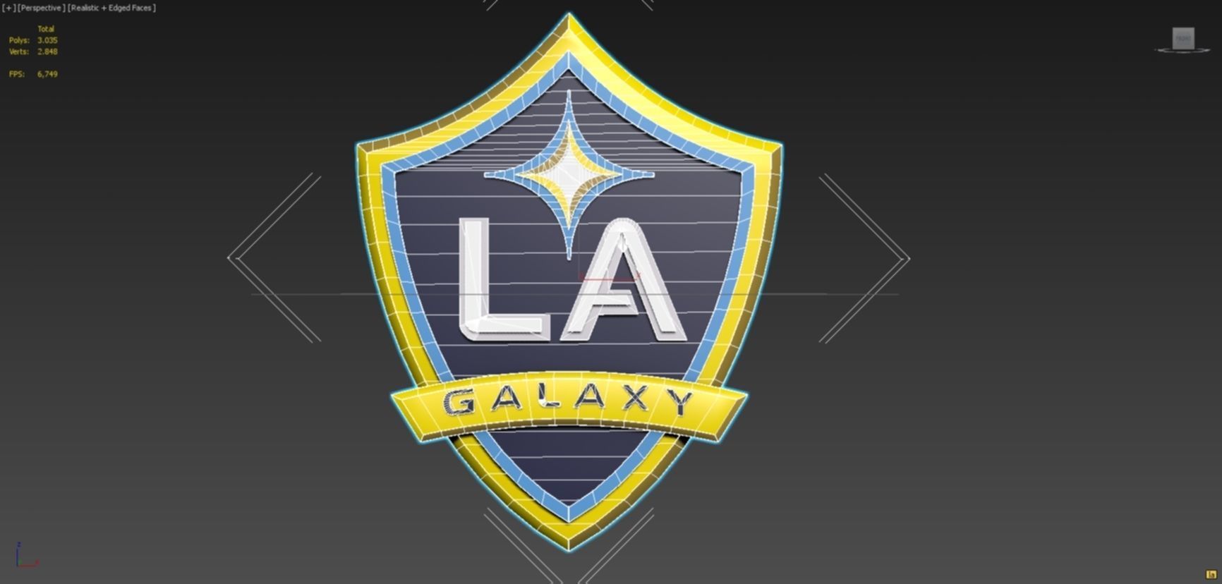 LA Galaxy Crest 3D model | CGTrader