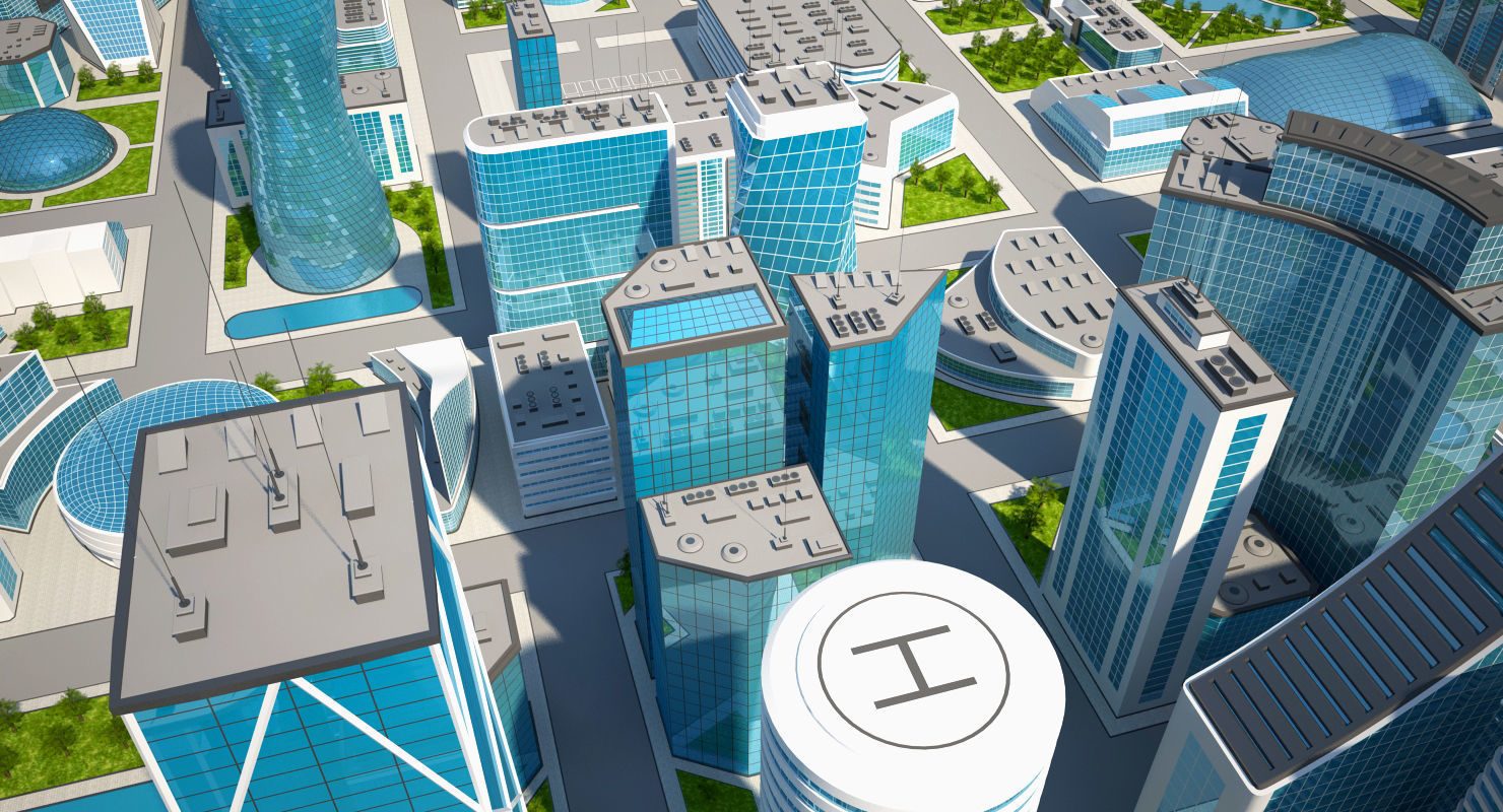 Mega City 2 3D model | CGTrader