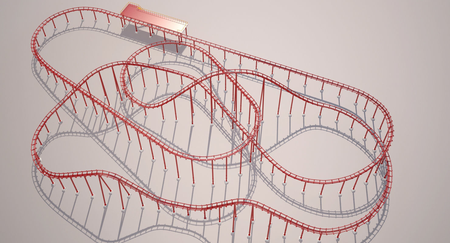 Roller Coaster Track 3D model | CGTrader