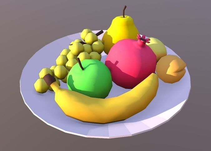 3D model low-poly fruit VR / AR / low-poly | CGTrader