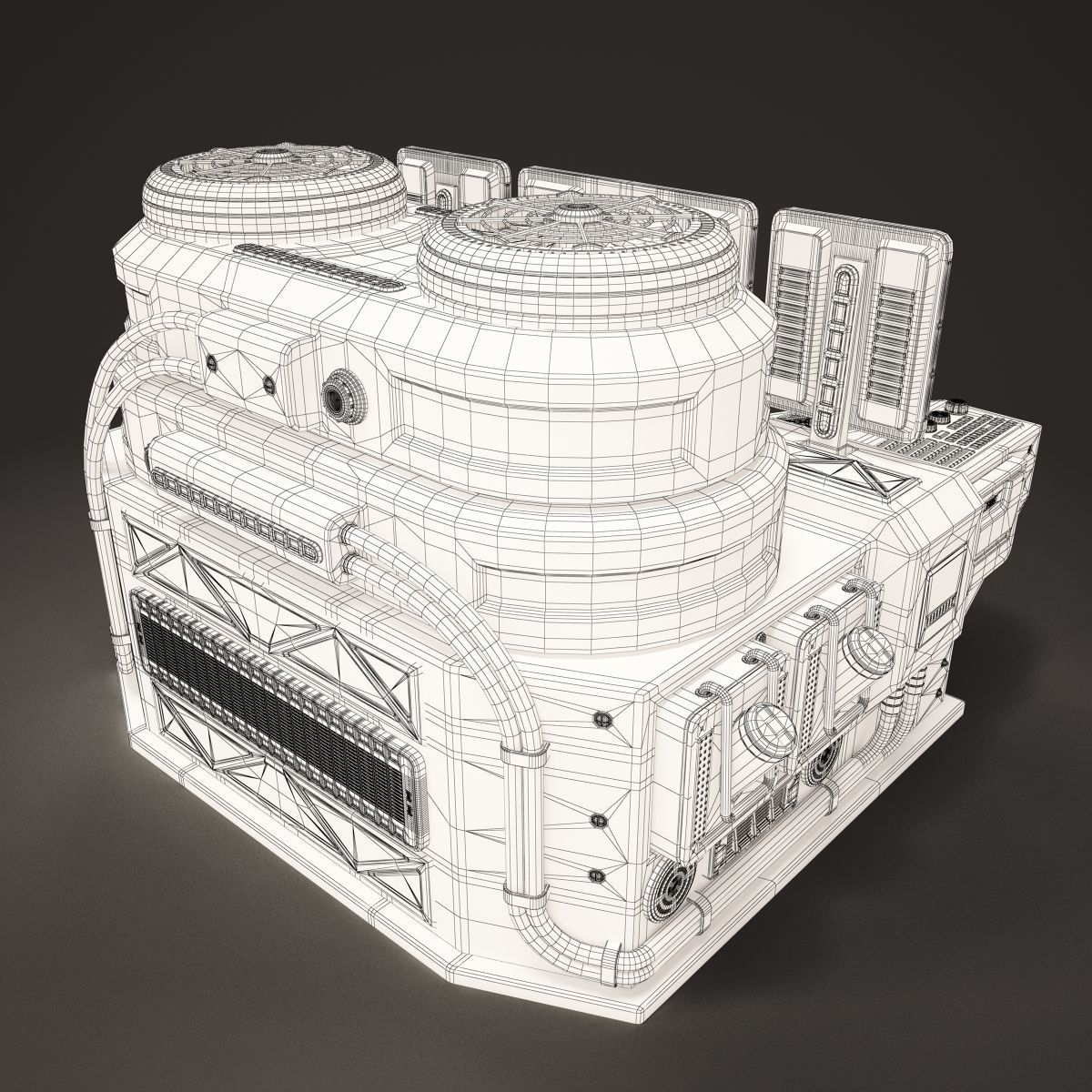 Sci Fi Lab Computer 3D model | CGTrader