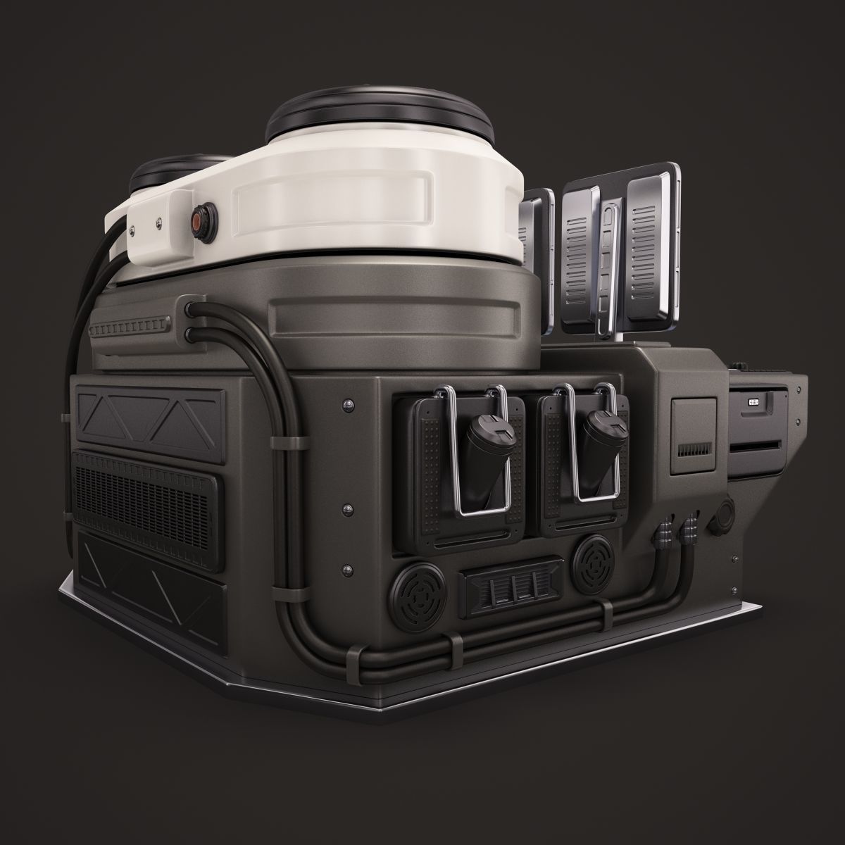 Sci Fi Lab Computer 3D model | CGTrader