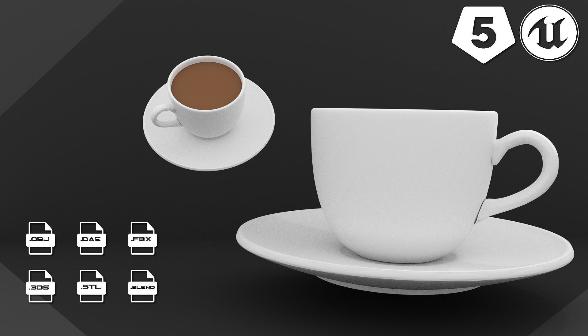Cup of Coffee free 3D model | CGTrader