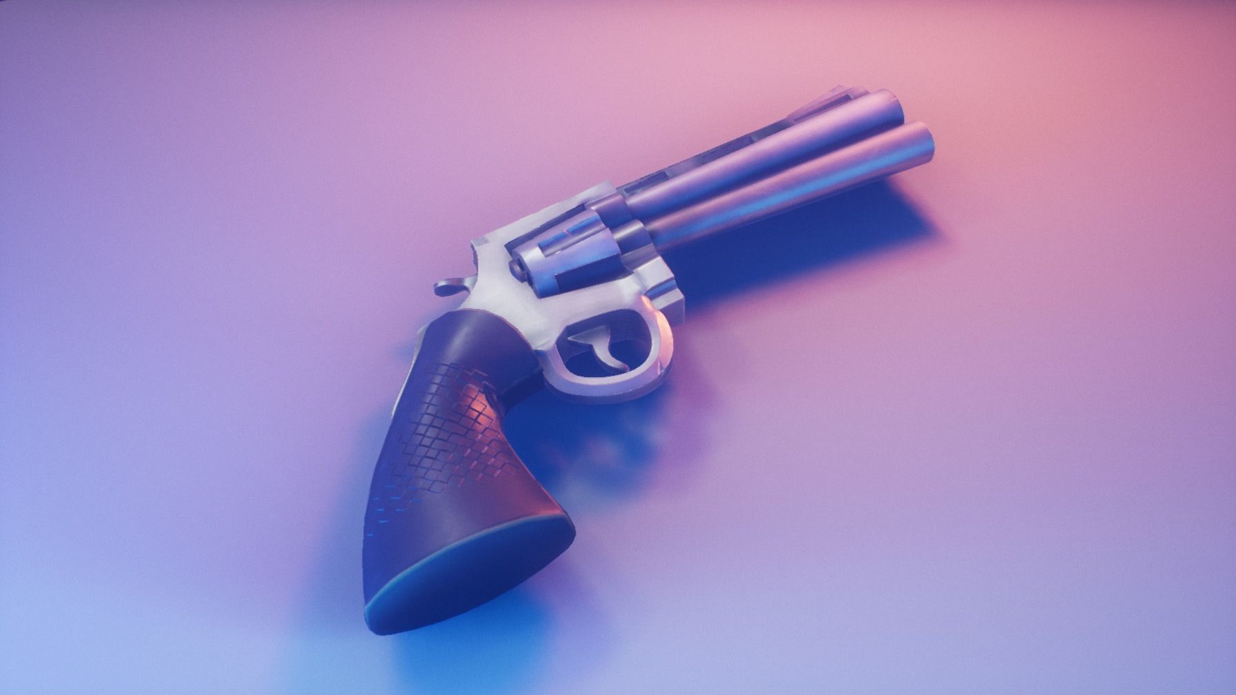3D model Stylized Magnum Revolver VR / AR / low-poly | CGTrader