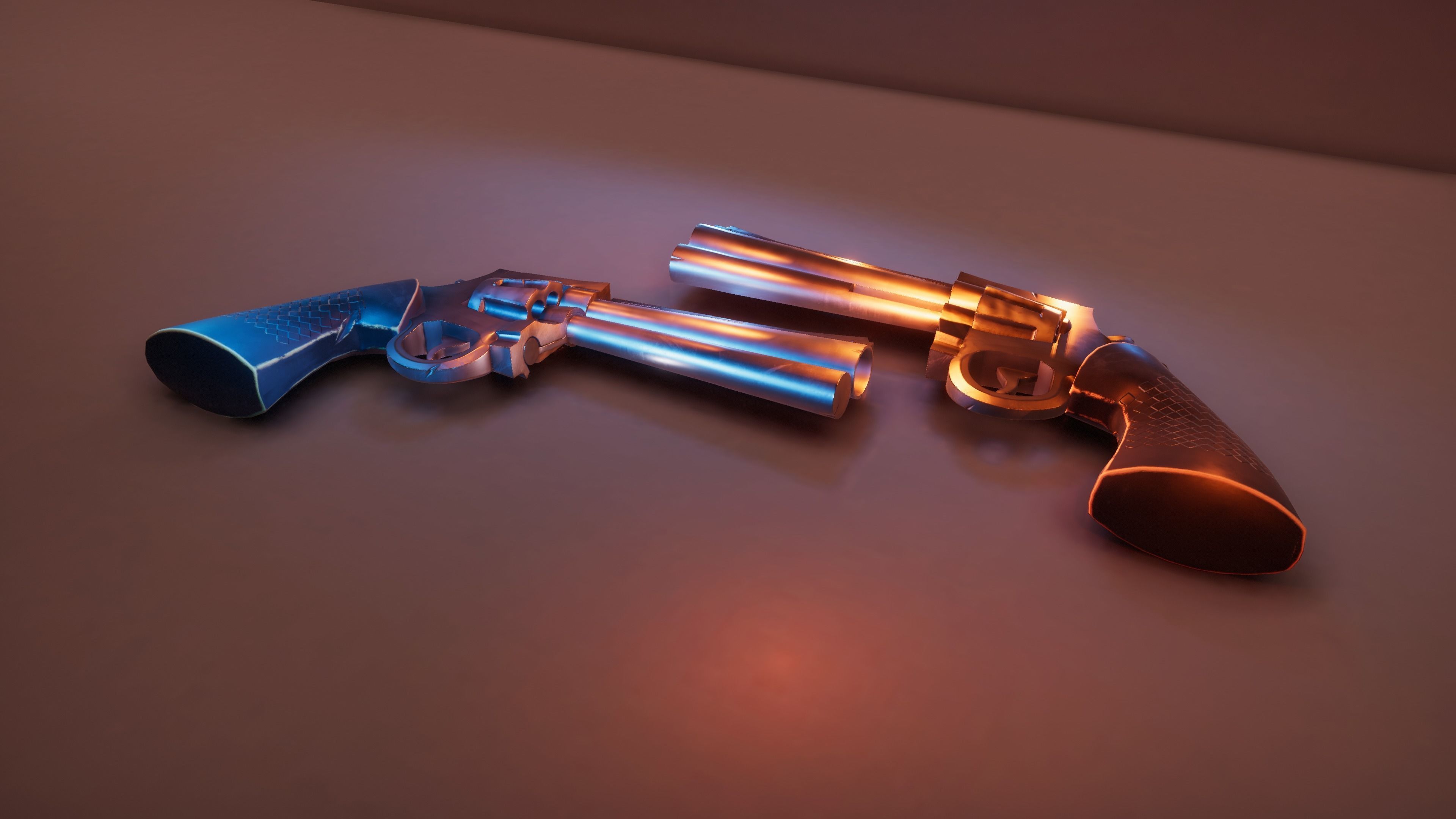 3D model Stylized Magnum Revolver VR / AR / low-poly | CGTrader