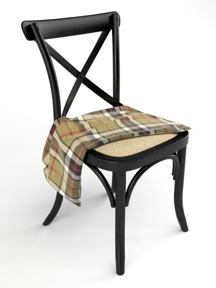 Cross Back Chair 3D model | CGTrader