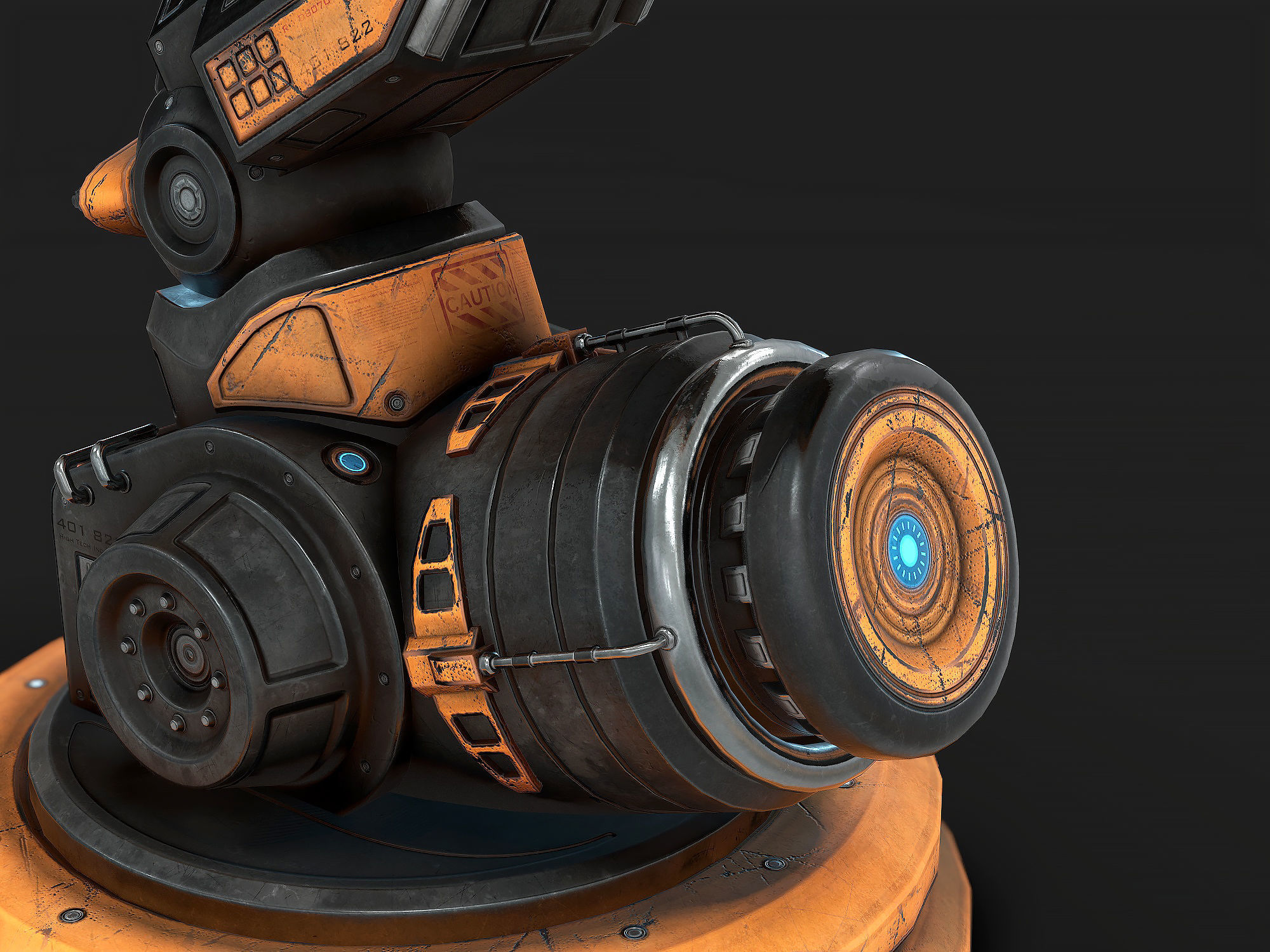 3D model Robotic Arm 03 low poly VR / AR / low-poly | CGTrader