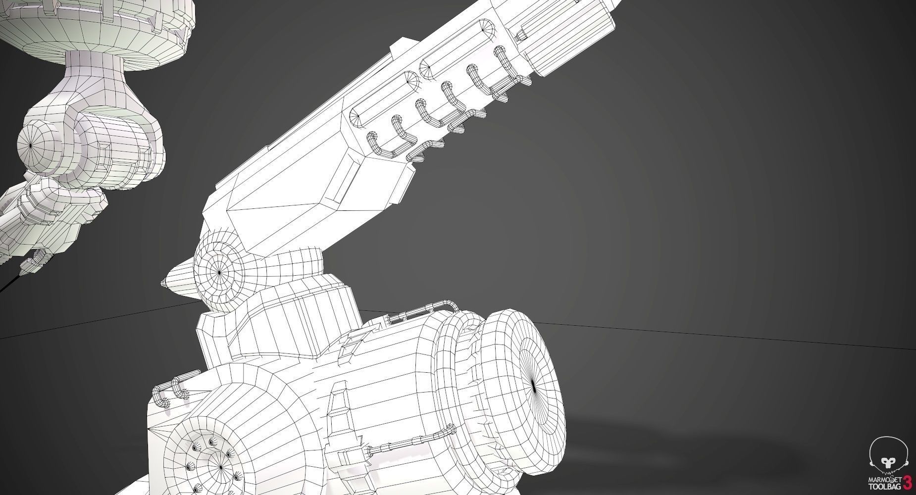 3D model Robotic Arm 03 low poly VR / AR / low-poly | CGTrader