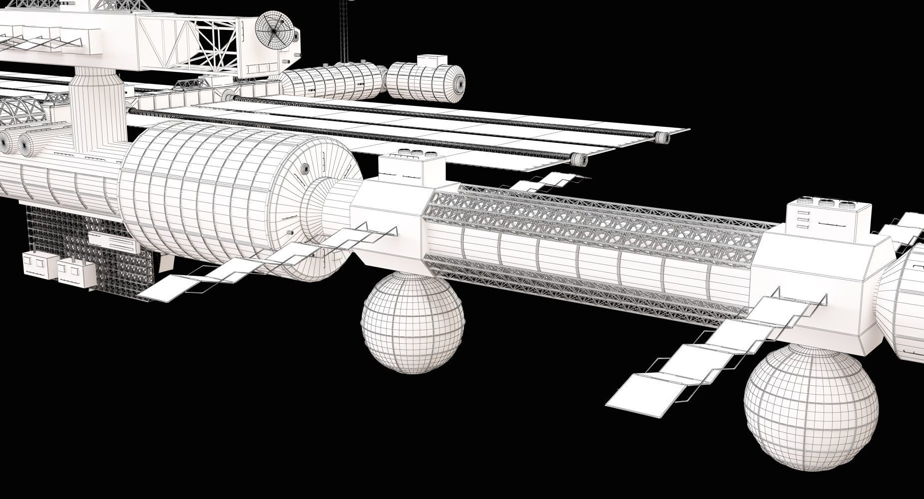 Sci Fi Space Station 02 3D model | CGTrader
