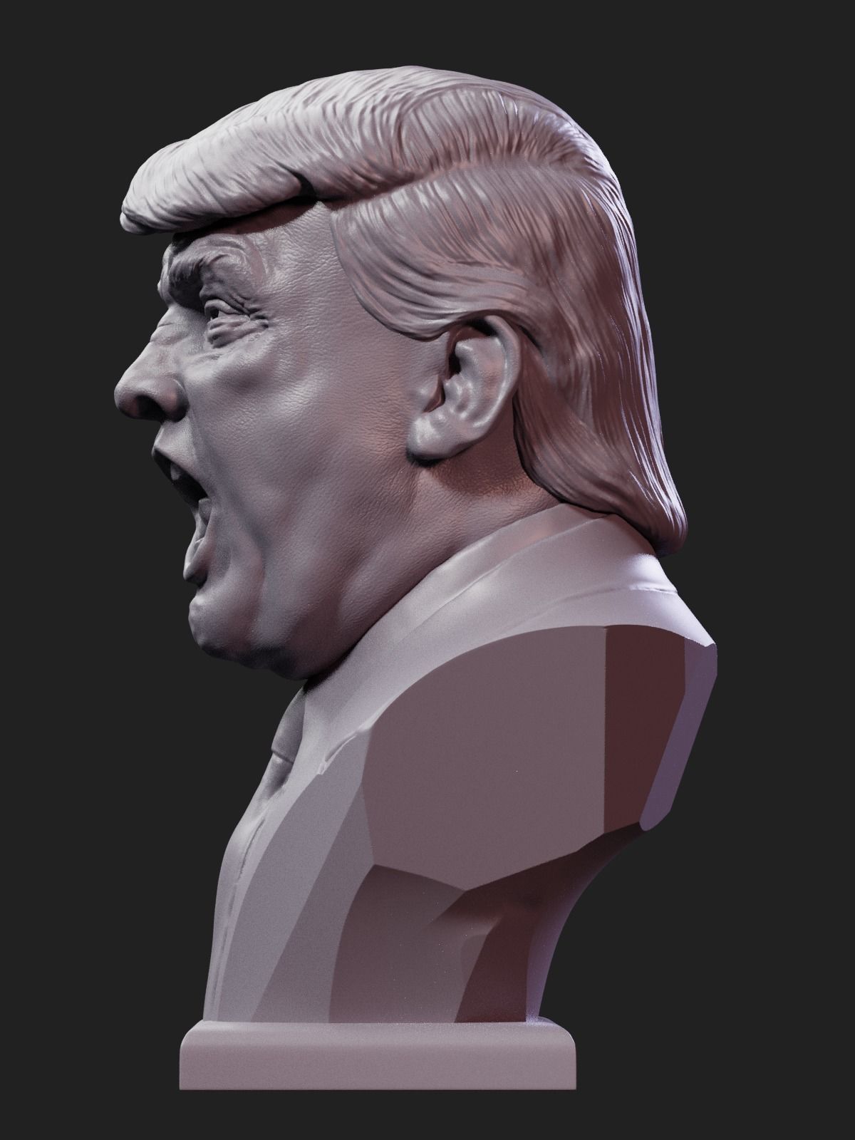 Angry Donald Trump 3D model 3D printable | CGTrader
