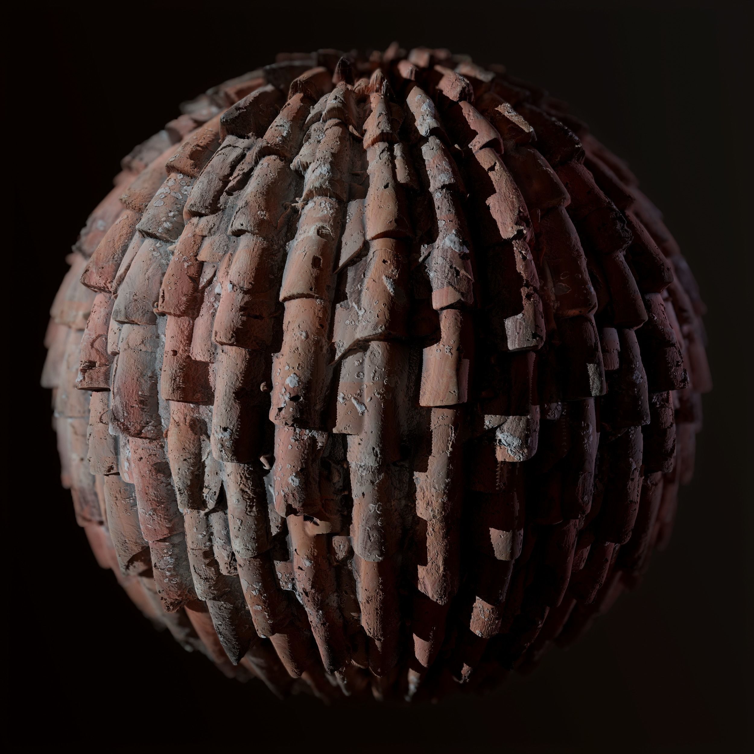 Texture Ceramic Roof Tiles VR / AR / low-poly | CGTrader