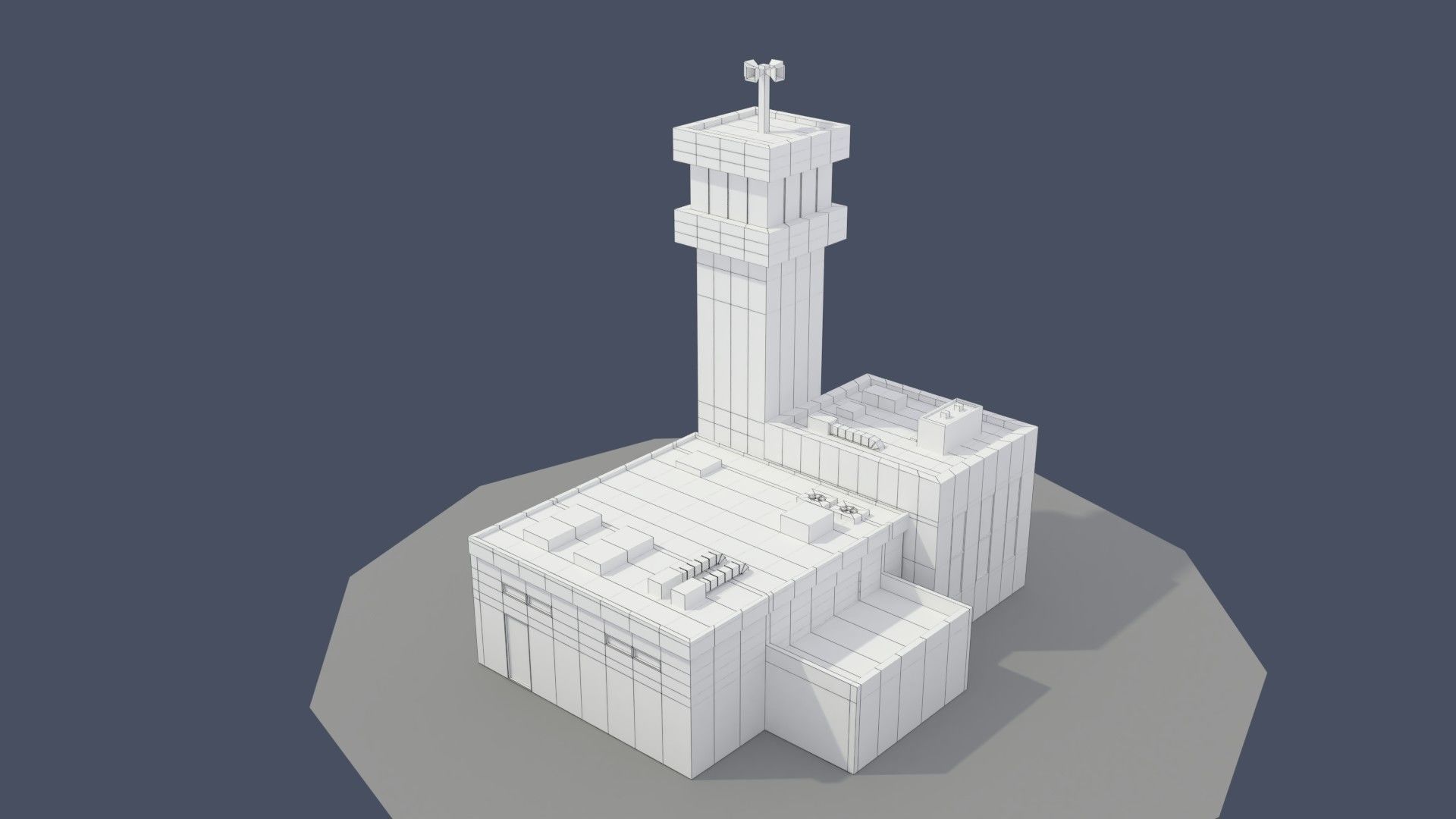 3D model Low Poly Fire Department VR / AR / low-poly | CGTrader