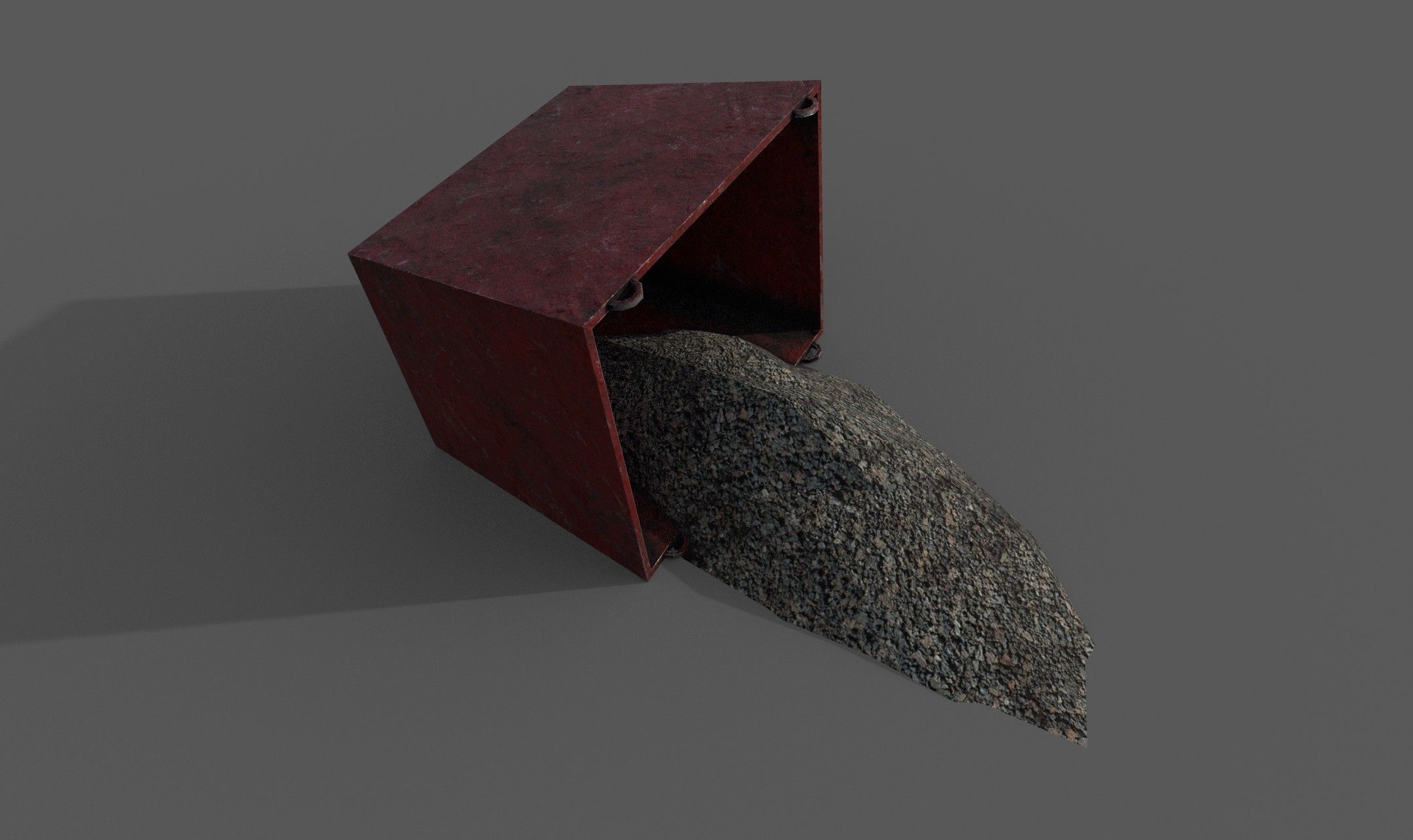 3D model Garbage scrap containers - PBR - lowpoly - set of 6 VR / AR ...