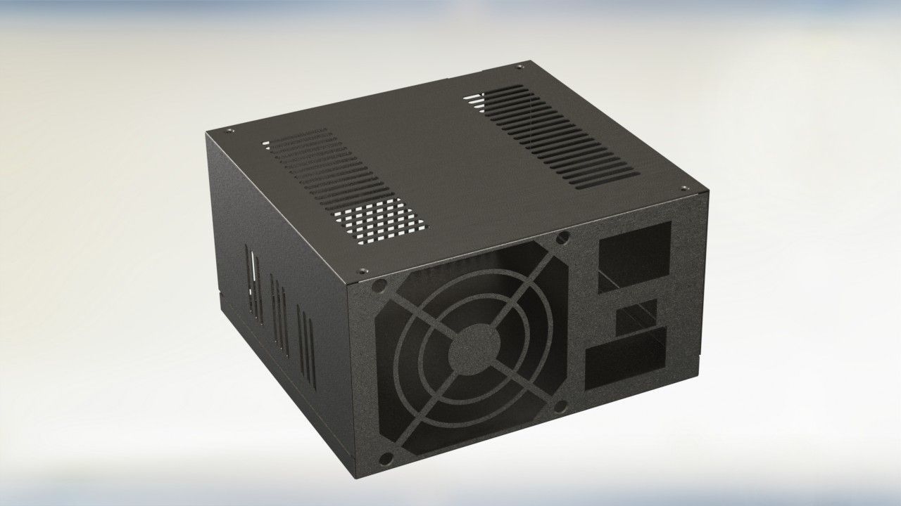 SMPS bottom cover free 3D model | CGTrader