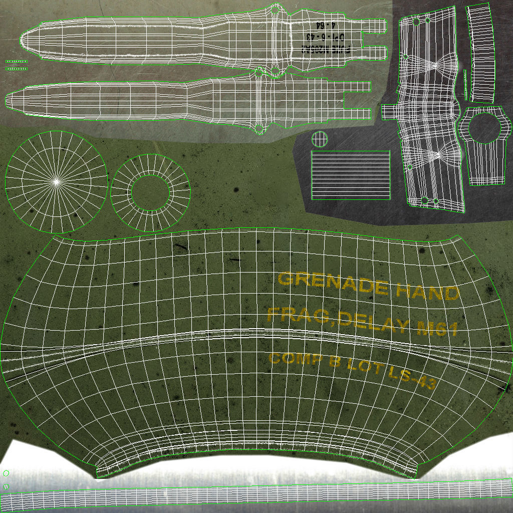 3D model MP26 grenade WW2 VR / AR / low-poly rigged | CGTrader