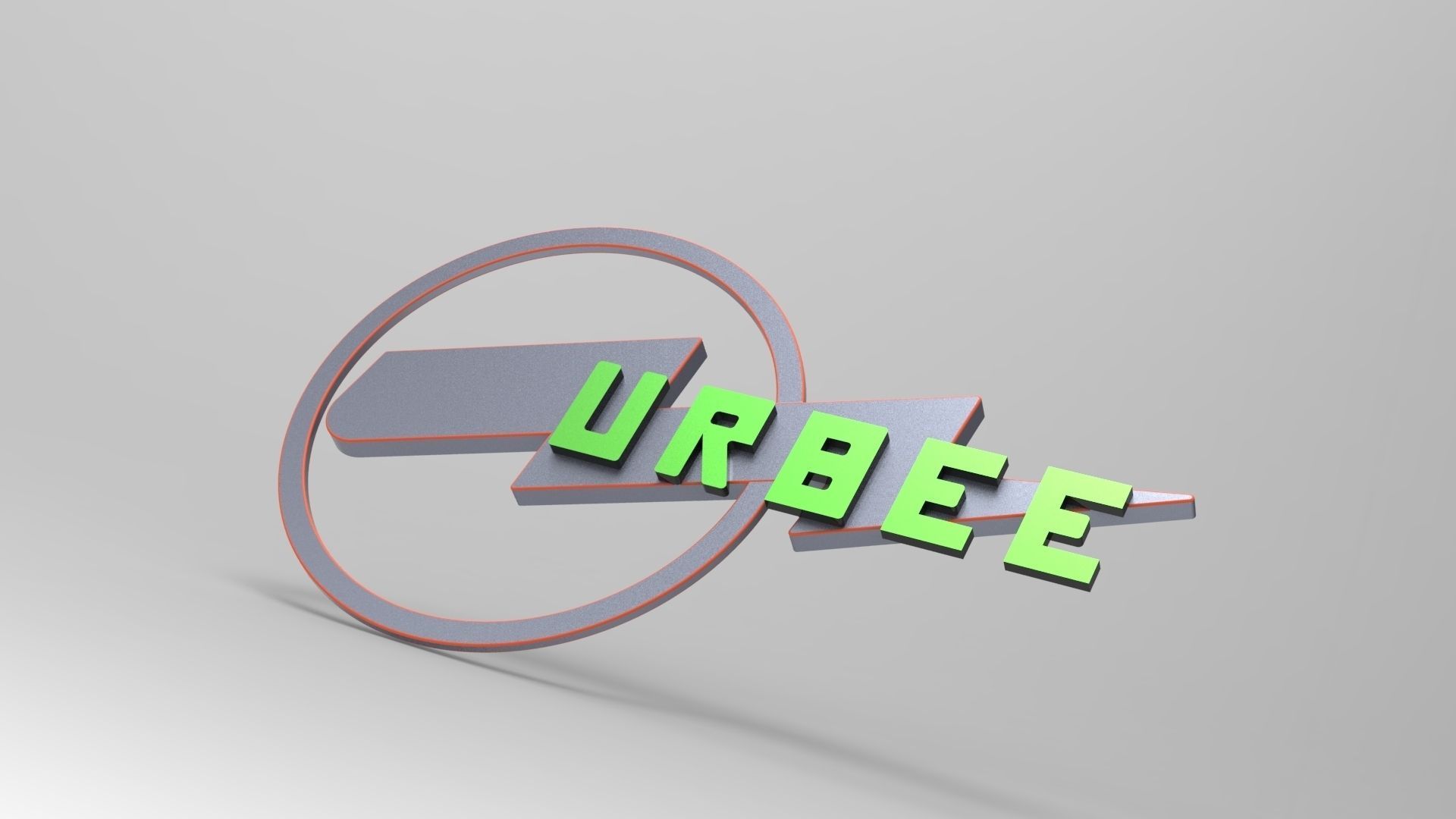 URBEE Logo free 3D model | CGTrader
