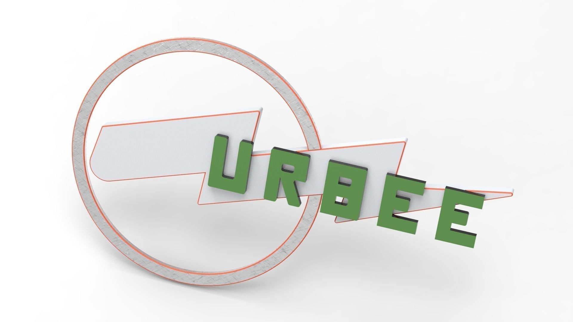 URBEE Logo free 3D model | CGTrader