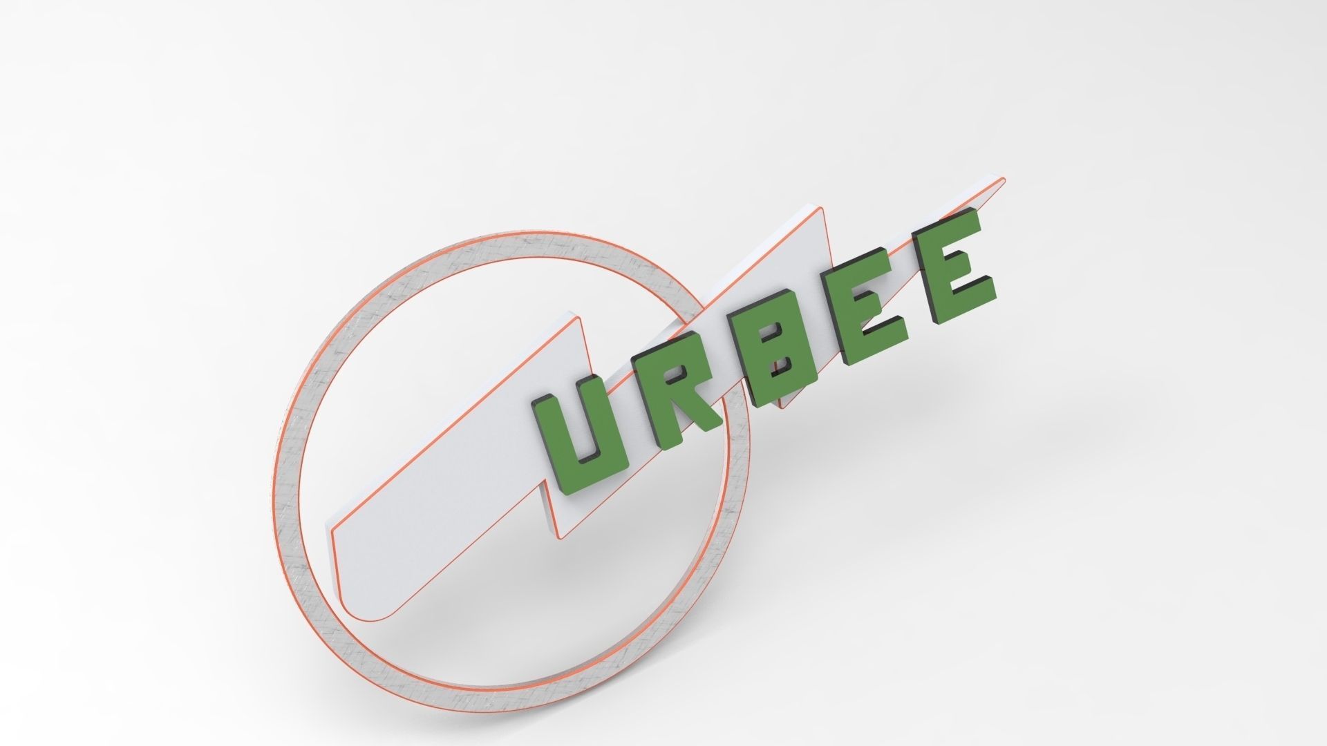 URBEE Logo free 3D model | CGTrader