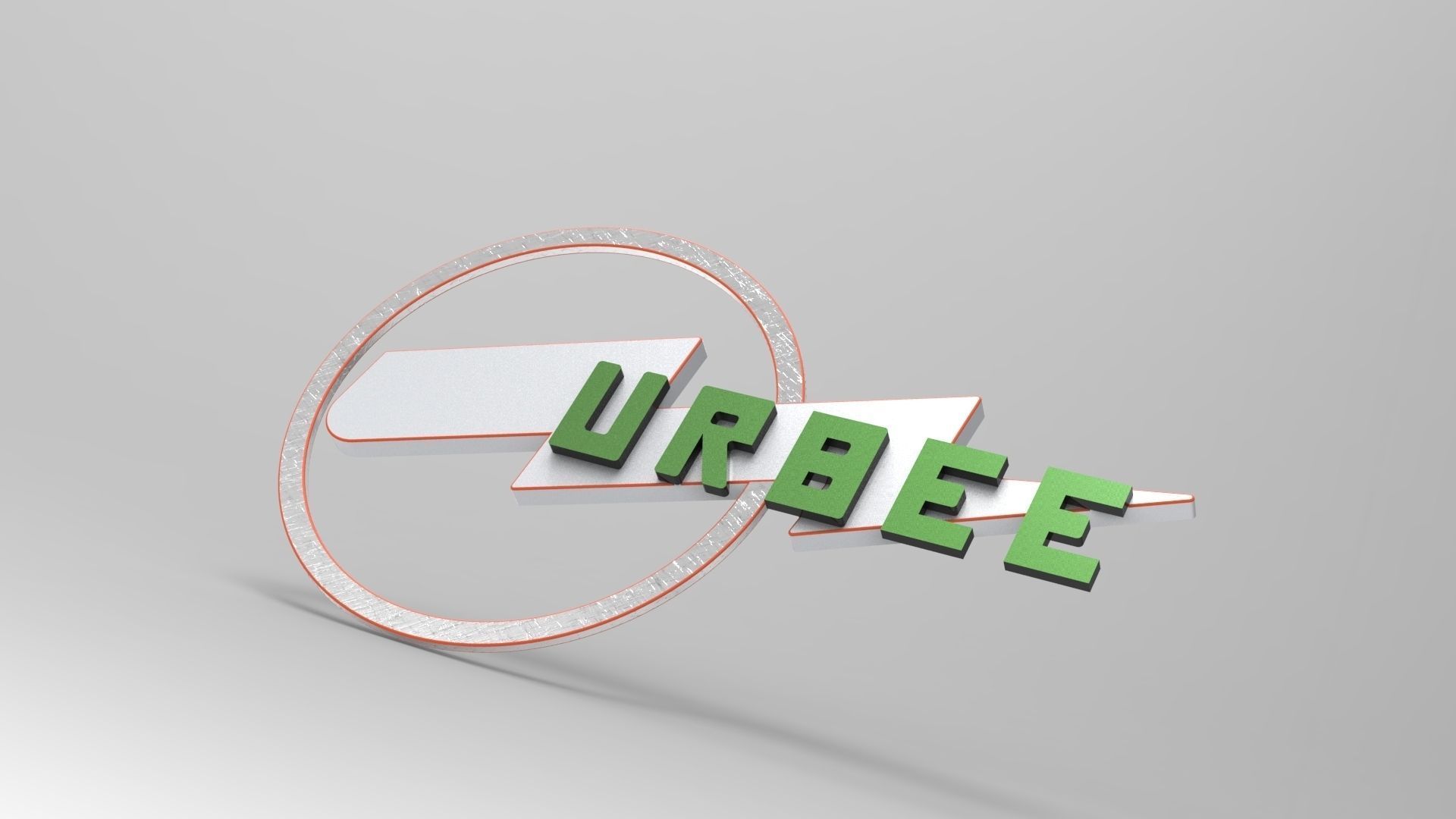 URBEE Logo free 3D model | CGTrader