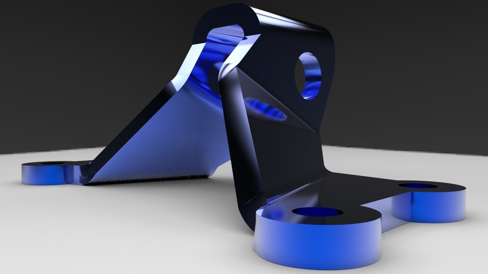 GE jet engine bracket 2 free 3D model | CGTrader