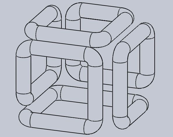 Endless cube 3D model | CGTrader