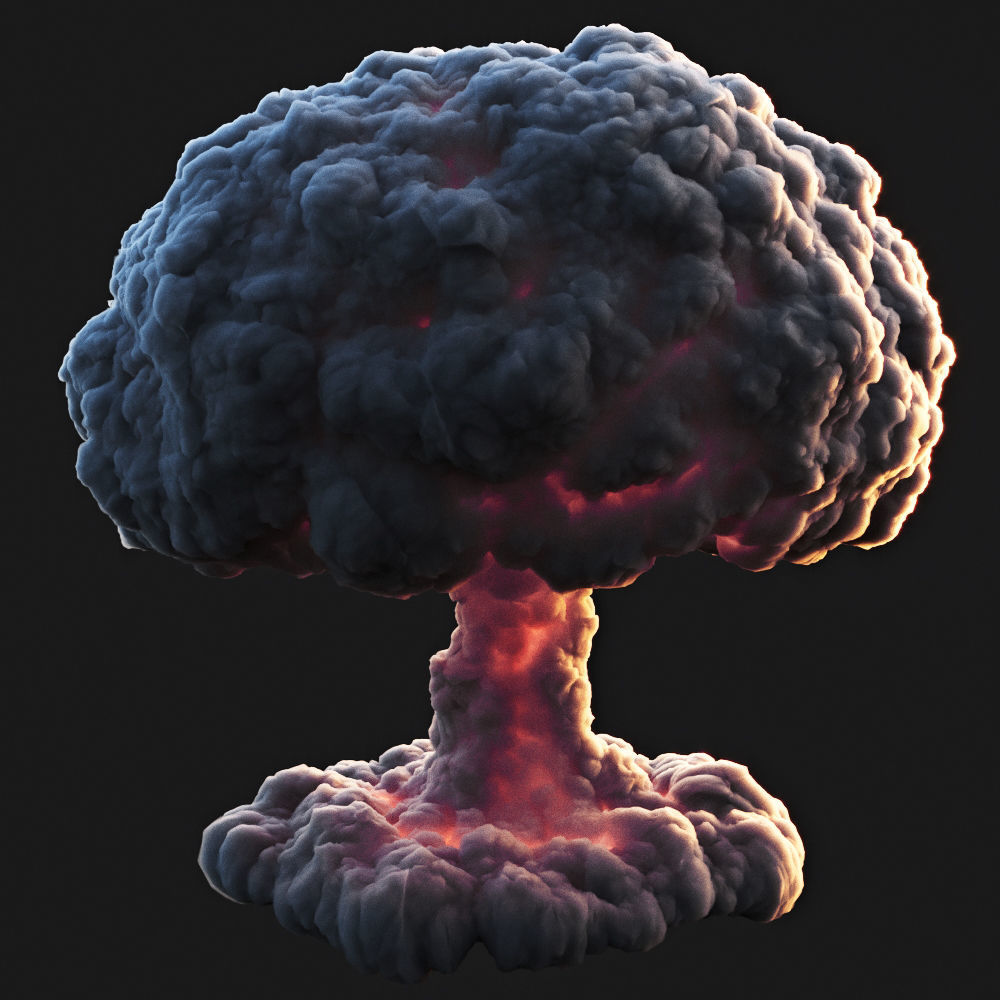 Nuclear Explosion 3D model | CGTrader