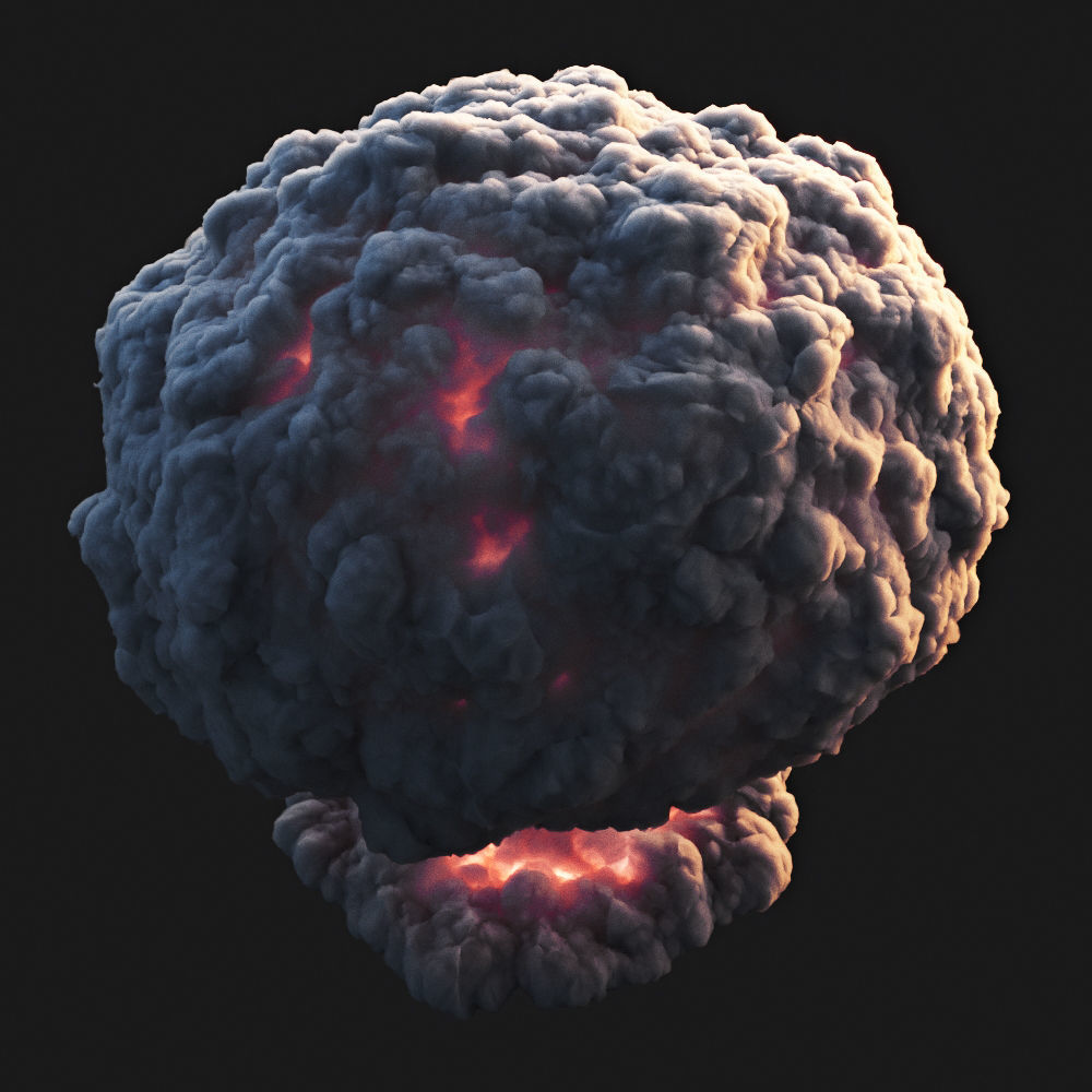 Nuclear Explosion 3D model | CGTrader