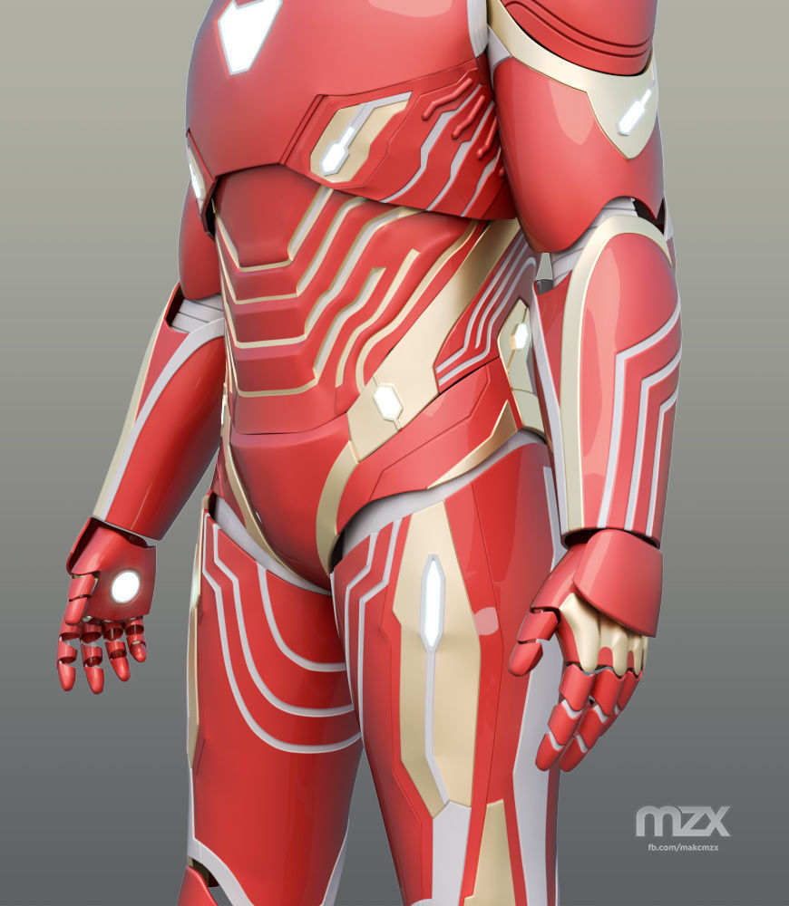 Iron Man Mark 48-50 Infinity War wearable 3D-Printable suit 3D model 3D ...