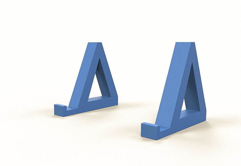 Triangular phone holder free 3D model 3D printable | CGTrader