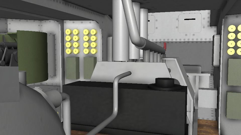 WW1 Mark1 Tank interior 3D model 3D model rigged | CGTrader