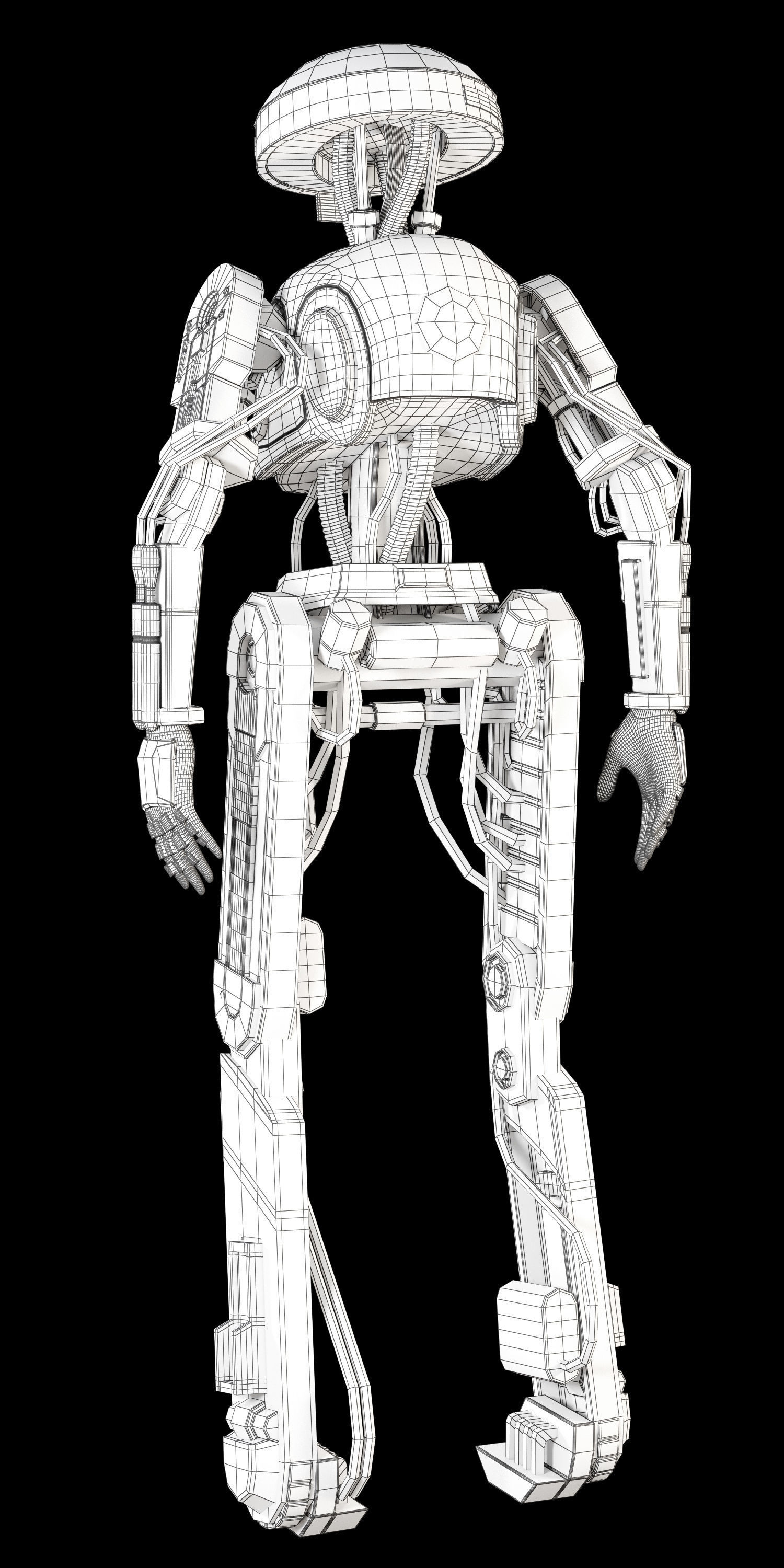 Star Wars L3-37 droid RIGGED 3D model animated rigged | CGTrader