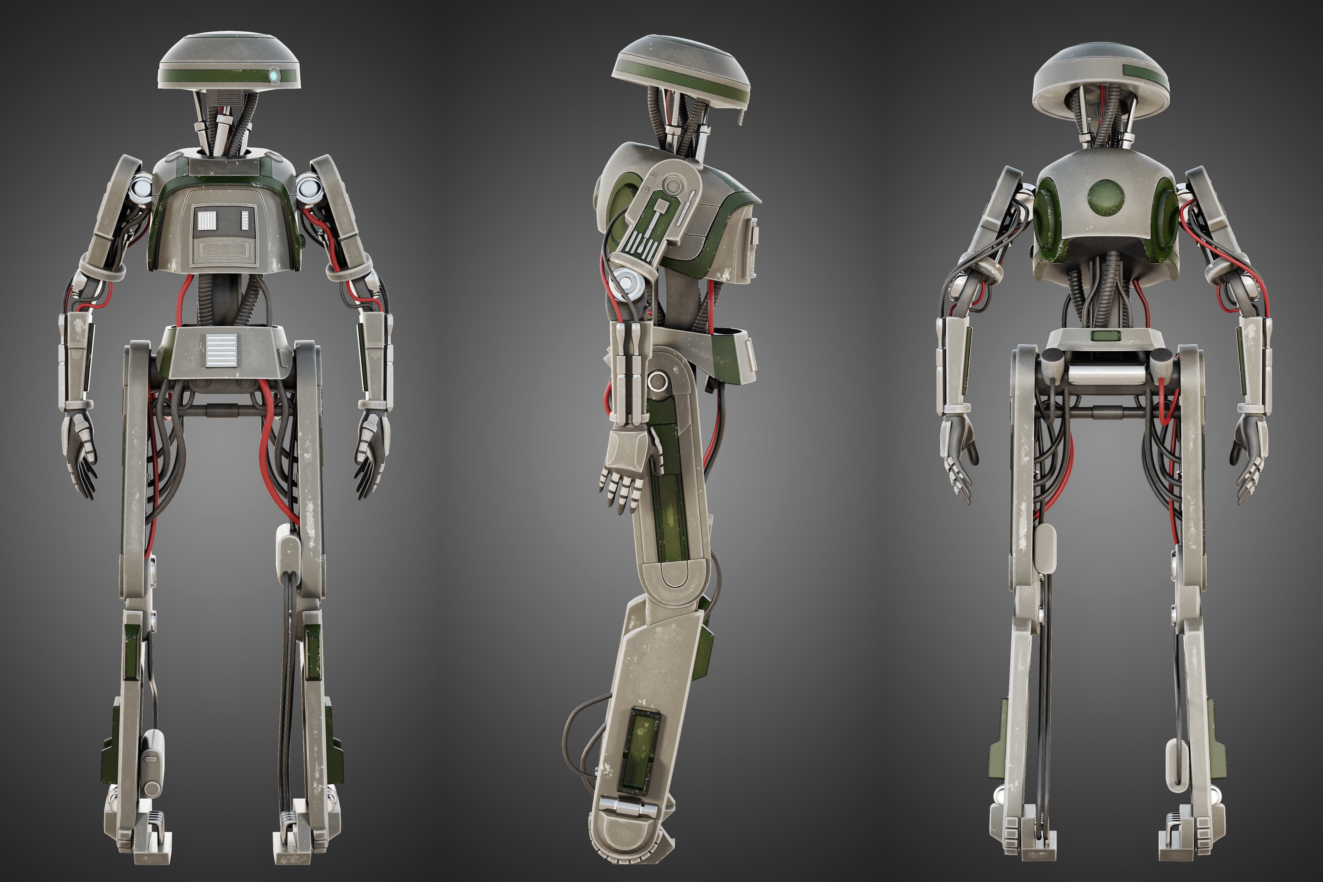 Star Wars L3-37 droid RIGGED 3D model animated rigged | CGTrader