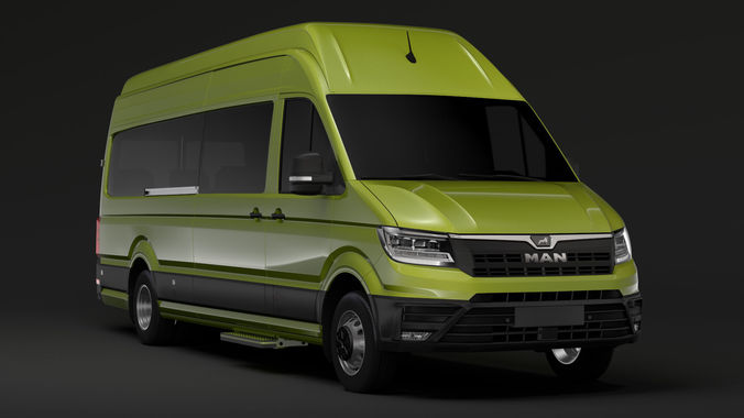 MAN TGE L4H3 Window Van 2018 3D model | CGTrader
