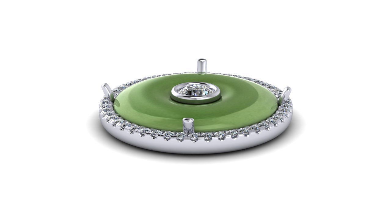 JADE PENDANT 3D model 3D printable | CGTrader